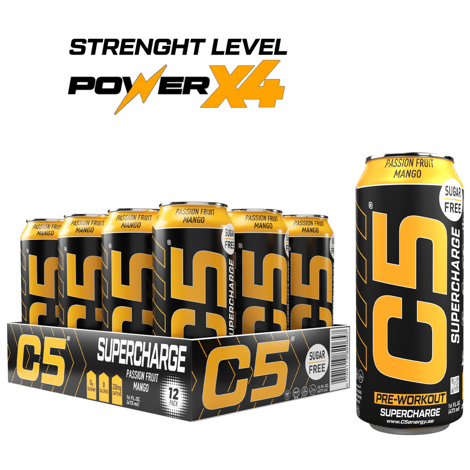 C5 Extreme Pre-workout (Full Box 12 Cans) - C5 Energy Pre-workout